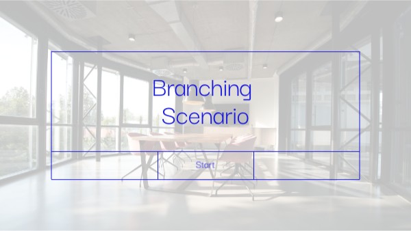 Branching scenario | Genially