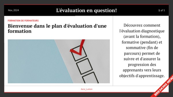 L'évaluation des apprentissages | Genially