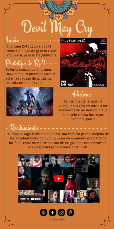 Infografía Devil May Cry | Genially