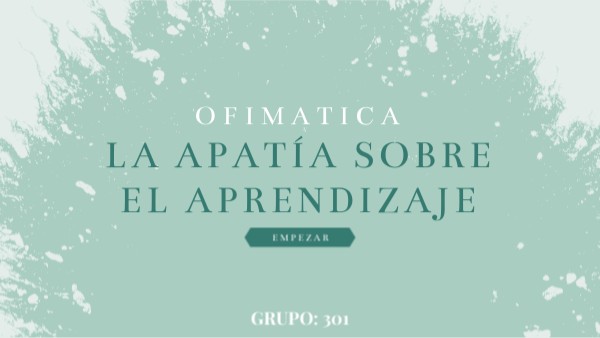 Presentación apatía | Genially