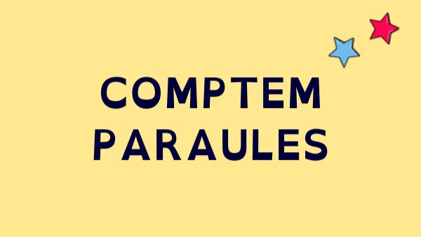 COMPTEM PARAULES