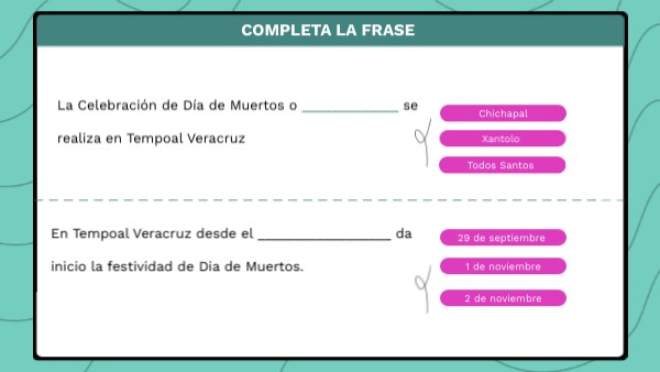 Completar la frase juego