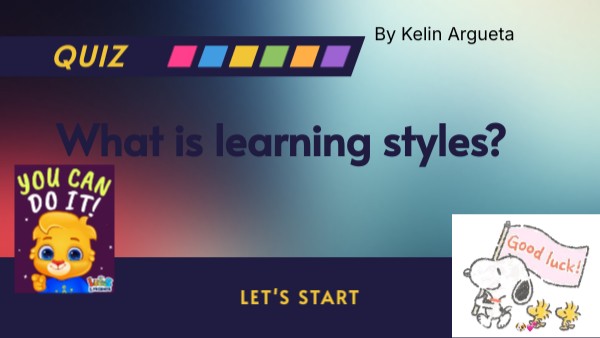What is learning styles?