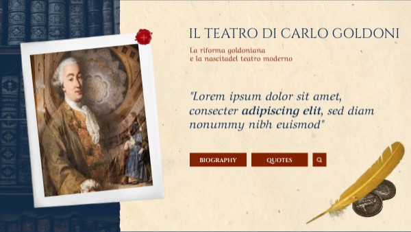 Il teatro di Carlo Goldoni | Genially