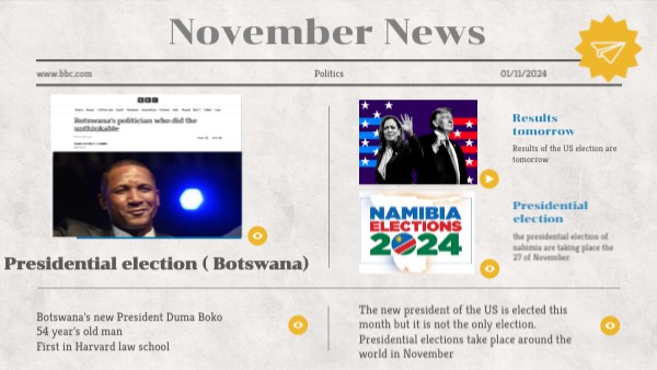 NOVEMBER NEWS