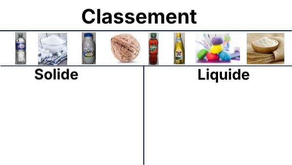 Trace écrite séance 1 solide liquide | Genially