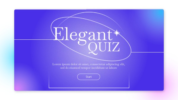 Quiz Elegante | Genially