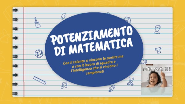 Potenziamento matematica 1 | Genially