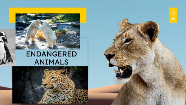 endangered animals | Genially