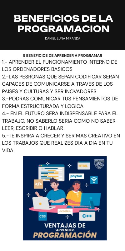 ventajas de la programacion