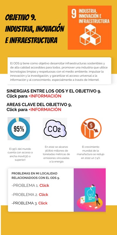 Infografía ODS 9. | Genially