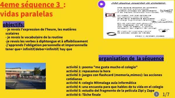2024/2025 4eme séquence 3: vidas paralelas | Genially