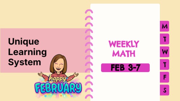 Math Feb 9/2-9/7 | Genially