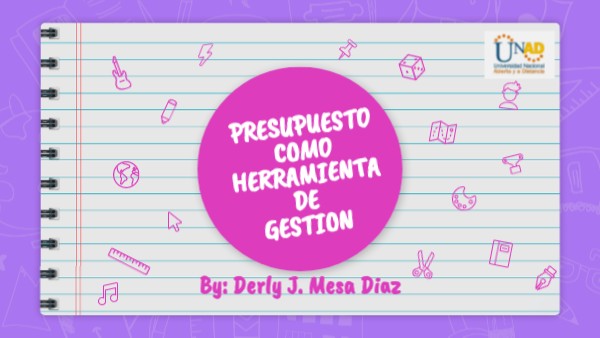 GLOSARIO PRESUPUESTO COMO HERRAMIENTA DE GESTION | Genially