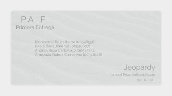 Presentación PAIF