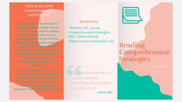 NRP 7 Reading Comprehension Strategies Brochure | Genially