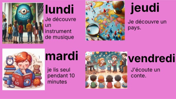 P2 Rituel aprem CE1 P1 | Genially