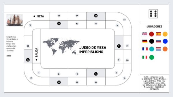 Juego de mesa de Imperialismo | Genially
