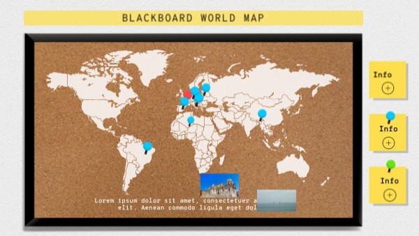 BLACKBOARD WORLD MAP | Genially
