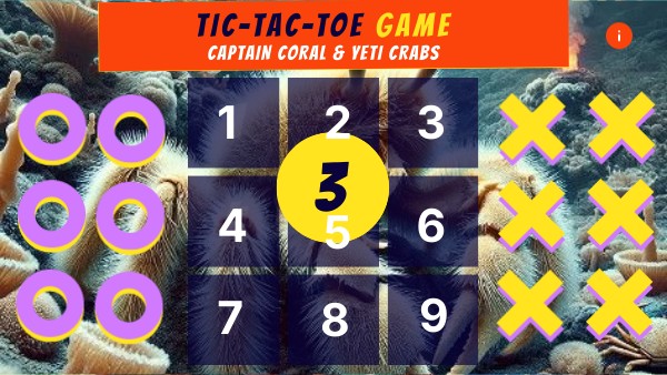 Yeti Crabs Tic Tac Toe Game
