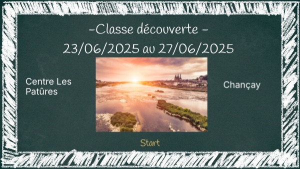 Présentation Classe découverte 2025 | Genially