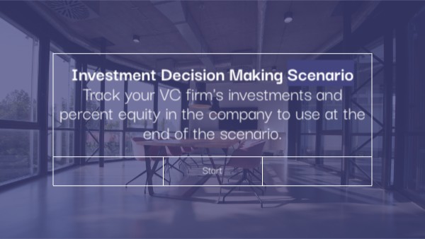 Investment Decision Making Scenario | Genially