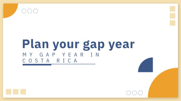 Plan your gap year