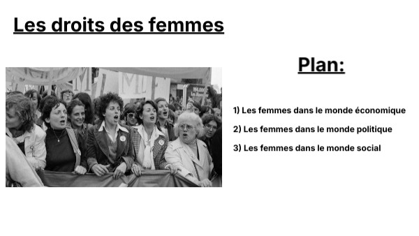 Exposé sur les droits des femmes | Genially