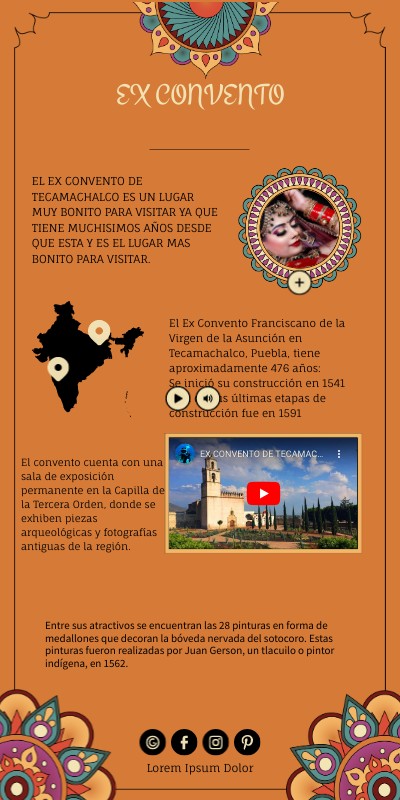 Infografía Vertical india