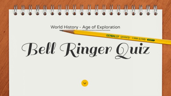 Bell Ringers Age of Exploration | Genially