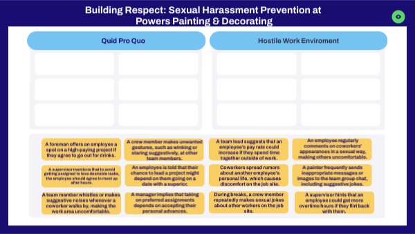 Building Respect: Sexual Harassment Prevention