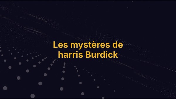 DRAS: Les mystères de Harris Burdick