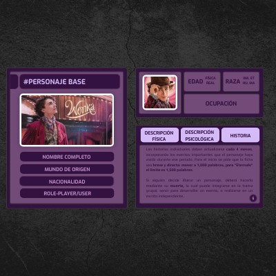 Formato de ficha Wandering Lights | Genially