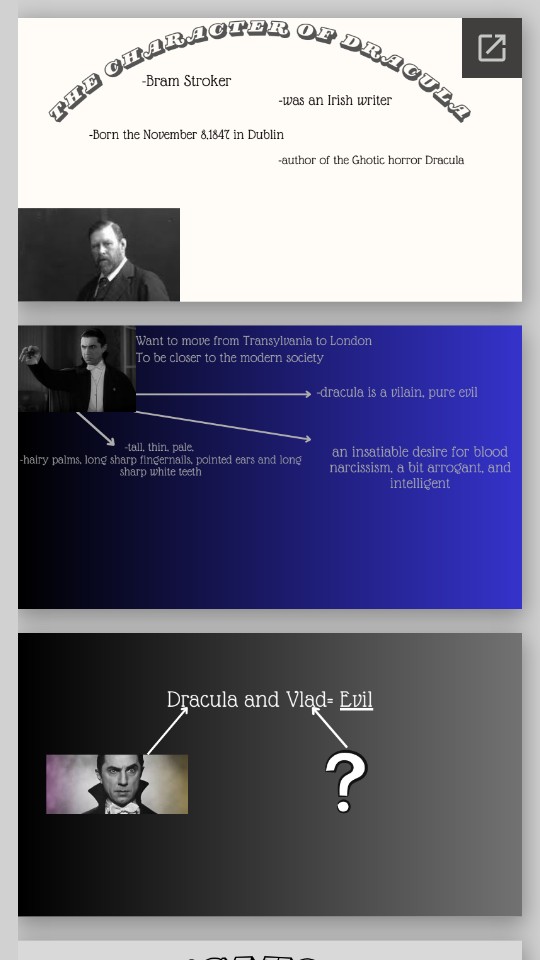 Présentation interactive basique mobile