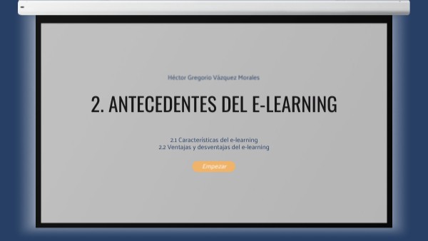 Presentación. E-learning