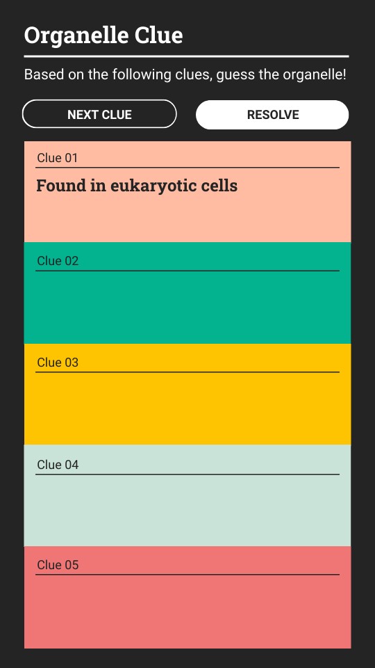 Character Clue Game Mobile