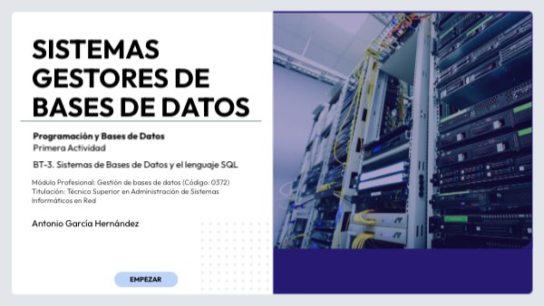 Sistemas Gestores de Bases de Datos | Genially