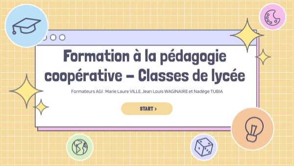 Formation pédagogie coopérative au lycée