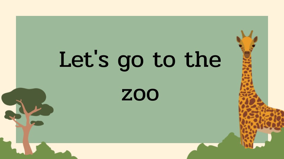 Let's go to the zoo | Genially