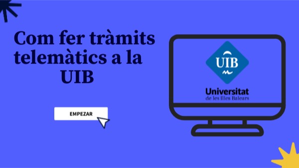 Tràmits telemàtics a la UIB