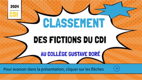 Classement des fictions au CDI