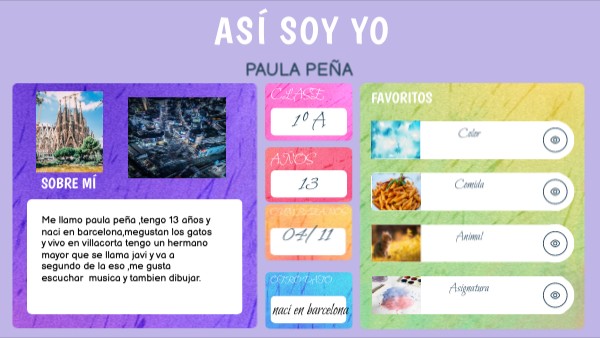 Tarjeta así soy yo | Genially