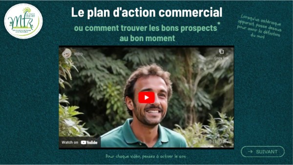 plan d'action commercial | Genially