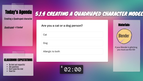 3D Art 1: Modeling Lesson 6.1.4 | Genially