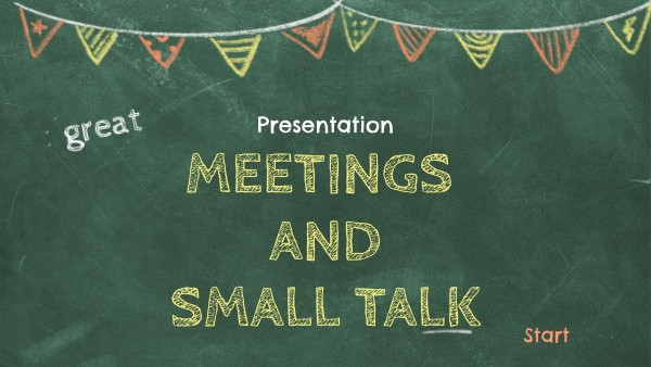 UPS 41 B small talk and meetings