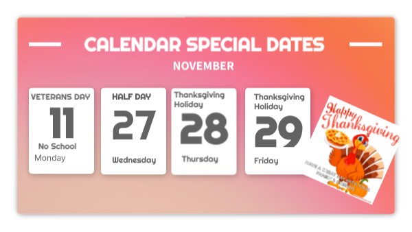 SPECIAL DATES INFO HORIZONTAL