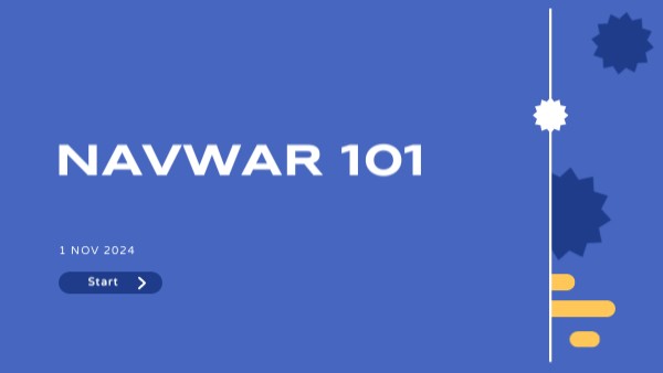 NAVWAR 101 | Genially