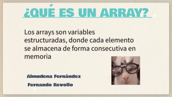 METODOS ARRAY MAS USADOS | Genially