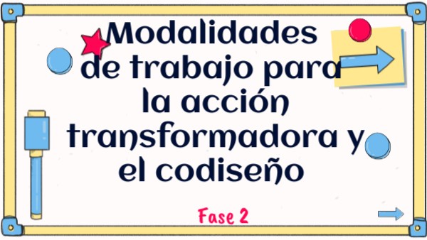 Modalidades de trabajo para la acción transformadora y el codiseño. F2 | Genially