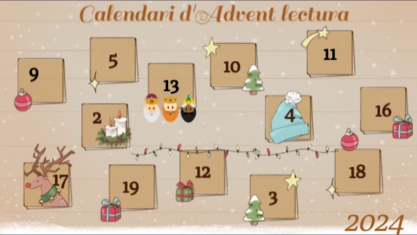 Calendari d'advent lectura | Genially